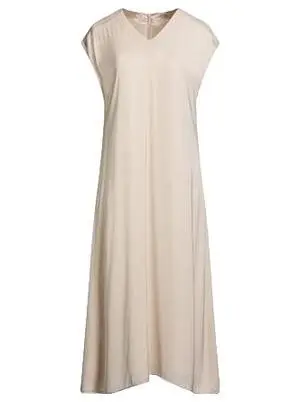Peserico Viscose Midi Dress - Beige