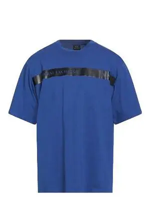 Armani Exchange T-shirt Bright Size Cotton - Blue