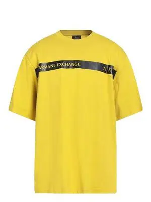 Armani Exchange T-shirt Bright Size Cotton - Yellow