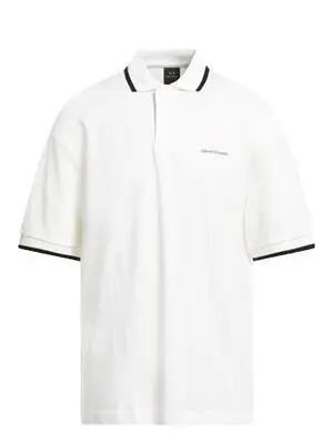 Armani Exchange Polo Shirt Ivory Size Cotton - White
