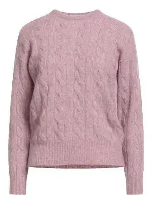 Agnona Sweater In Cashmere, Silk, And Polyester - Purple
