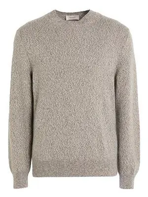 Agnona Sweater With Brand Logo - Grey