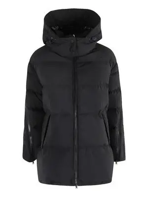 Herno Hooded Padded Coat - Black
