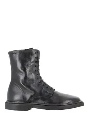 ALEXANDER HOTTO Lace-up Zip Boots - Black