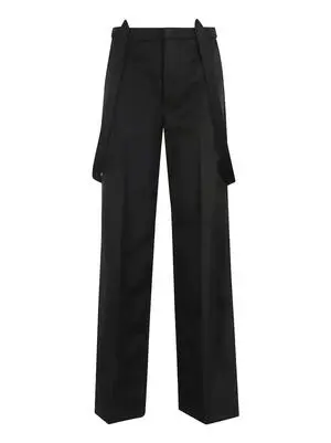 DONDUP High-waisted Trousers - Black