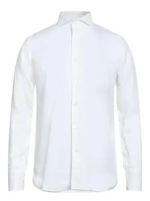 Canali Shirt Size Linen - White