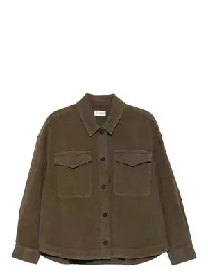 TRUE AVENUE Button-down Corduroy Jacket - Green