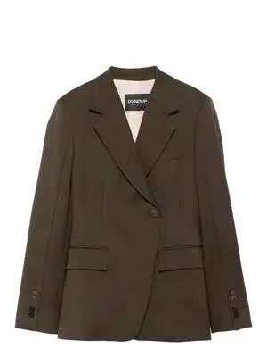 DONDUP Single-button Notched-lapel Blazer - Brown