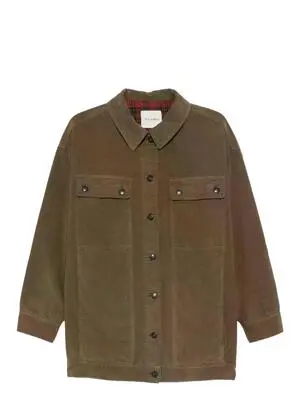 TRUE AVENUE Corduroy Button-fastening Jacket - Brown