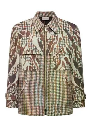 PIERRE-LOUIS MASCIA Houndstooth Patchwork Jacket