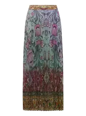 PIERRE-LOUIS MASCIA Floral-pattern Maxi Skirt - Blue