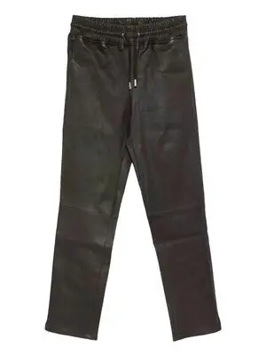 STUDIO AR Nora Leather Trousers - Brown