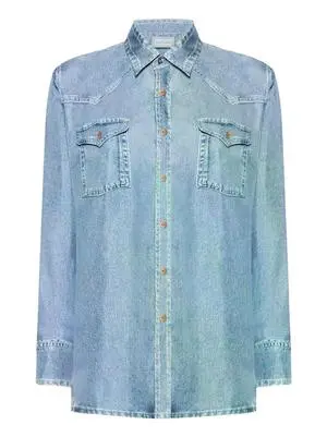 PIERRE-LOUIS MASCIA Silk Shirt - Blue