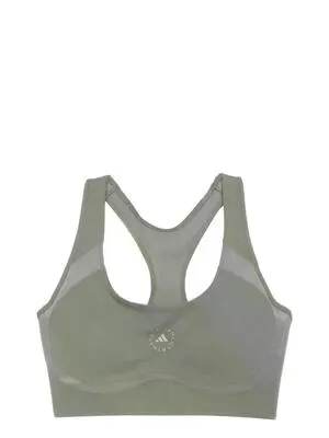 Adidas By Stella McCartney Racer-back Sports Bra - Green