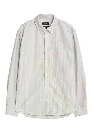 A.p.c. Striped Button-down Shirt - Red