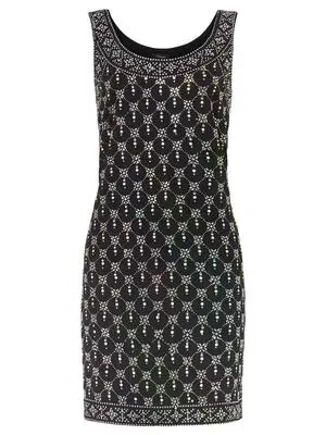TEMPERLEY LONDON Embellished Geometric Mini Dress - Black