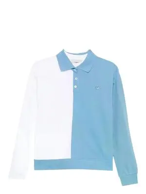 Coperni Two-tone Panelled Polo Top - Blue