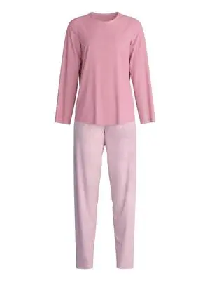 CALIDA Henley-neck Striped Pyjama - Pink