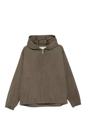Marni Hooded Zip-up Jacket - Green