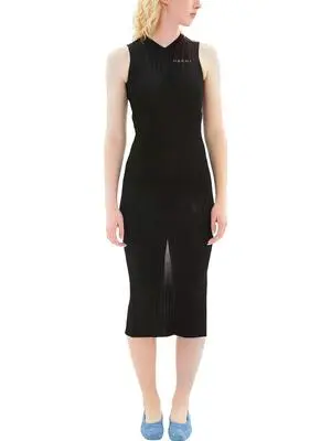 Marni Ribbed Midi Dress - Black