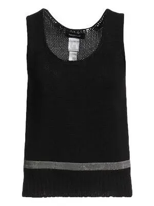 Fabiana Filippi Knitted Top Virgin Wool Blend - Black