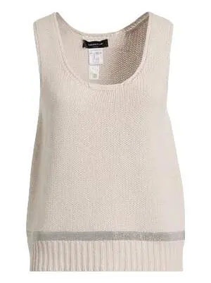 Fabiana Filippi Knitted Top Virgin Wool Blend - Off White