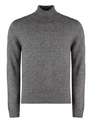 THE (ALPHABET) Roll-neck Sweater - Grey