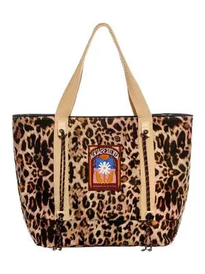 Agua Bendita Leopard-print Tote Bag - Brown