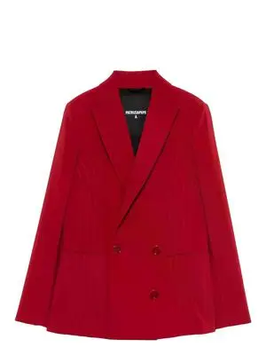 Patrizia Pepe Panelled Double-breasted Blazer - Red
