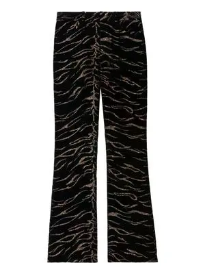 Zadig&Voltaire Tiger-print Trousers - Black