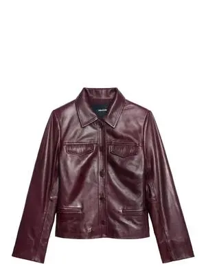 Zadig&Voltaire Leather Jacket - Red