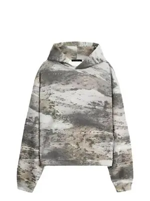 STAMPD Camouflage Pattern Pullover Hoodie - Grey
