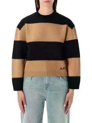 A.p.c. Penny Stripe Knit Sweater - Neutrals