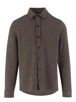 Vince Check-print Shirt - Brown