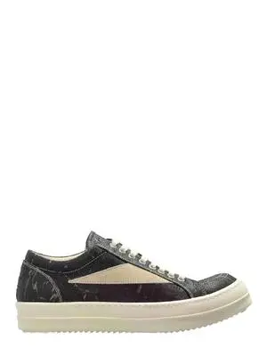 Rick Owens Vintage Sneaks Panelled Lace-up Sneakers - Black
