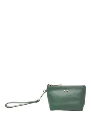 V°73 Logo-lettering Clutch - Green
