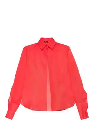 Kiton Paneled Shirt - Red