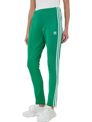 Adidas Three-stripe Track Pants - Green