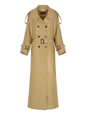 Gucci Double-breasted Trench Coat - Brown