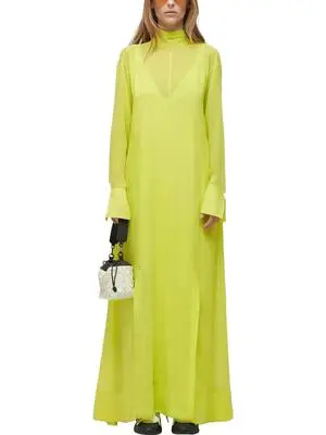 OSKLEN High-neck Maxi Dress - Yellow