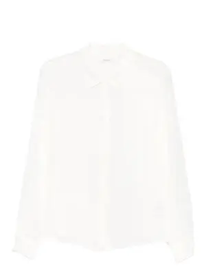 Kristensen Du Nord Button-down Silk Blend Top - White