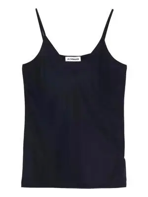 JIL SANDER V-Neck Spaghetti-Strap Top