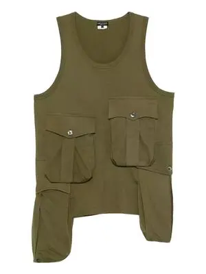 Comme Des Garçons Multi-pocket Sleeveless Vest - Green