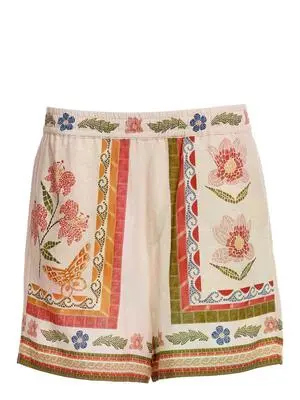 AGUA BENDITA Watts Floral Mosaic Shorts