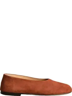 Jenni Kayne Suede Elodie Flat - Saddle