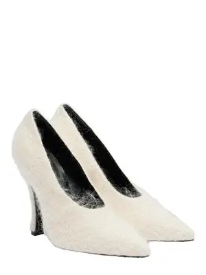 Magda Butrym Leather-trimmed Pumps - White