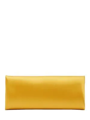 Saint Laurent Satin Clutch - Gold