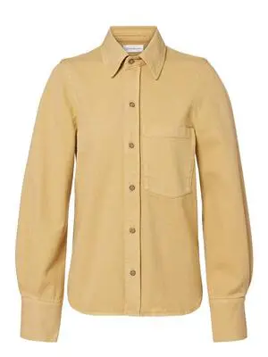 Victoria Beckham Buttoned Denim Shirt - Yellow
