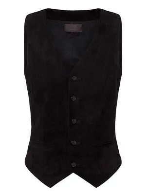 Stouls Capone Suede Vest - Black