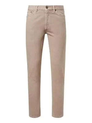Zegna Roccia Mid-rise Slim Jeans - Beige